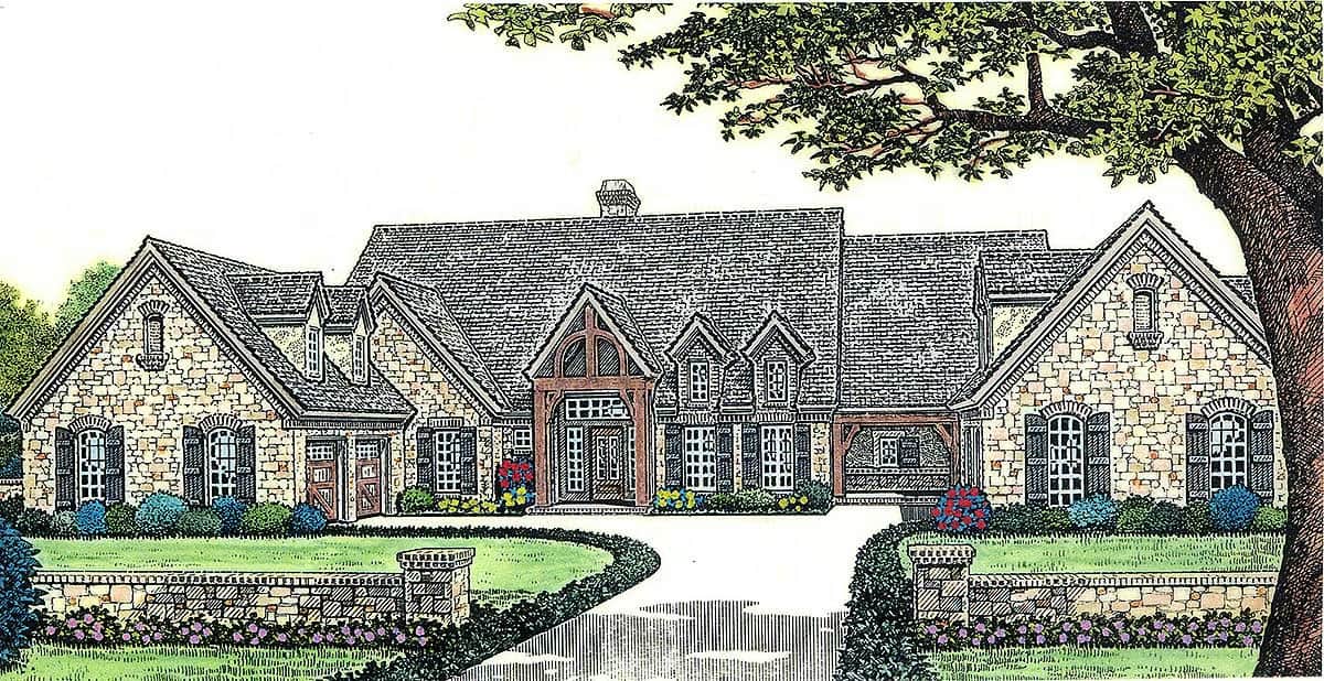 4-Bedroom Single-Story Home with Bonus Media Room (Floor Plan ...